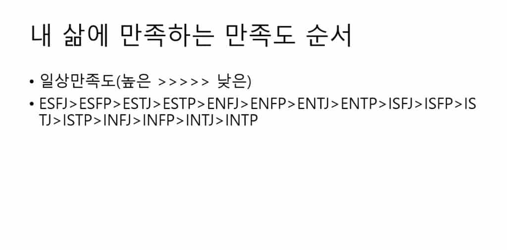 상황별 MBTI 유형별 비교 - 건강이 돈이다!
